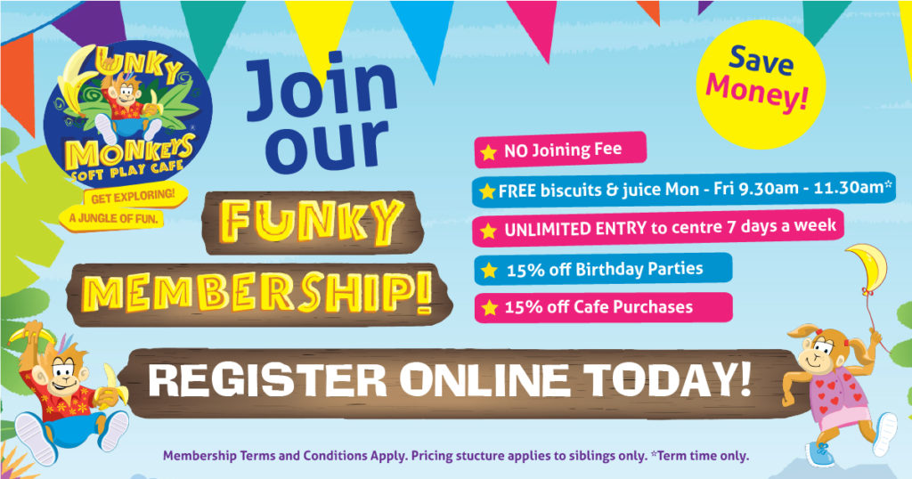 Funky Monkeys - Funky Monkeys Membership Benefits