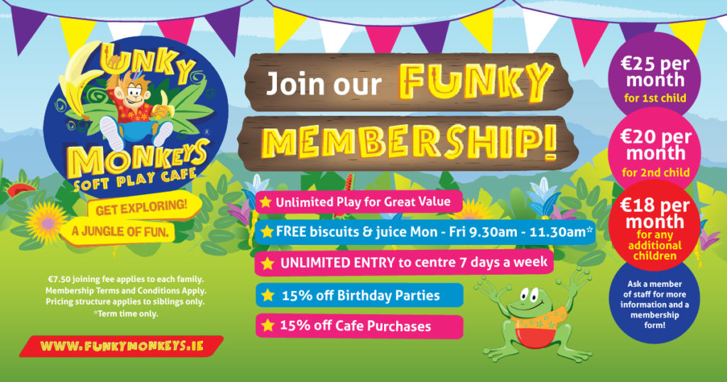 Funky Monkeys - Become A Member At Funky Monkeys Dundrum